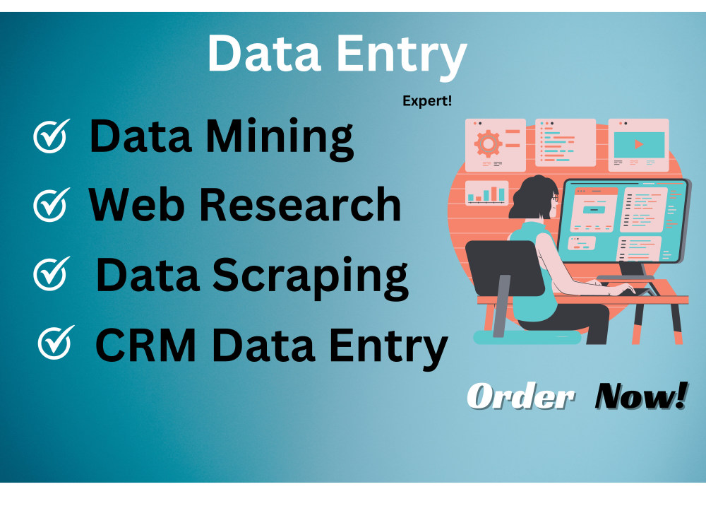 Data Mining , CRM Data Entry, Web Research and Data Scraping. | Upwork
