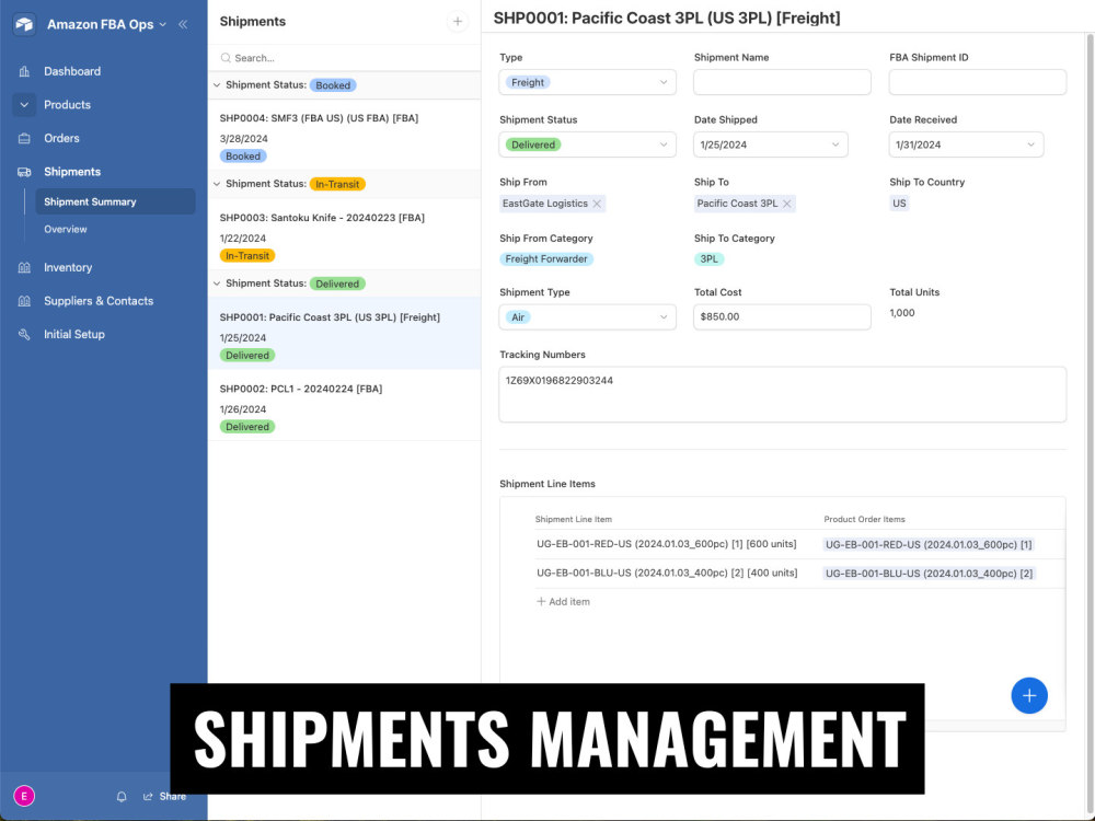 An Amazon FBA Order and Inventory Management system in Airtable | Upwork