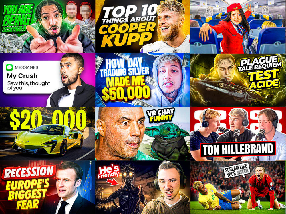 I will create an catchy youtube thumbnail design in 3 hour | Upwork