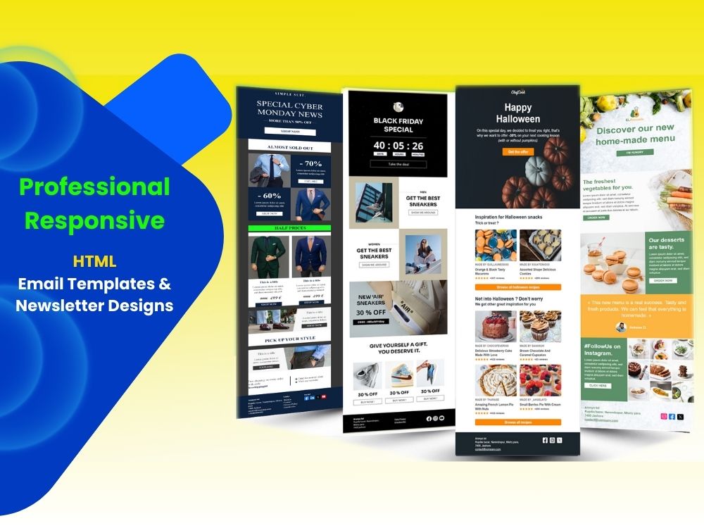 Responsive html email template and newsletter | Upwork