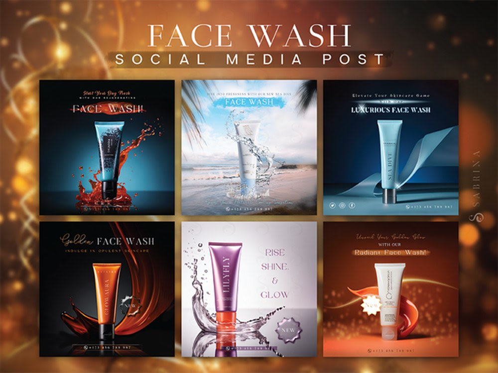 30 unique social media posts designs (Facebook posts, Instagram posts ...