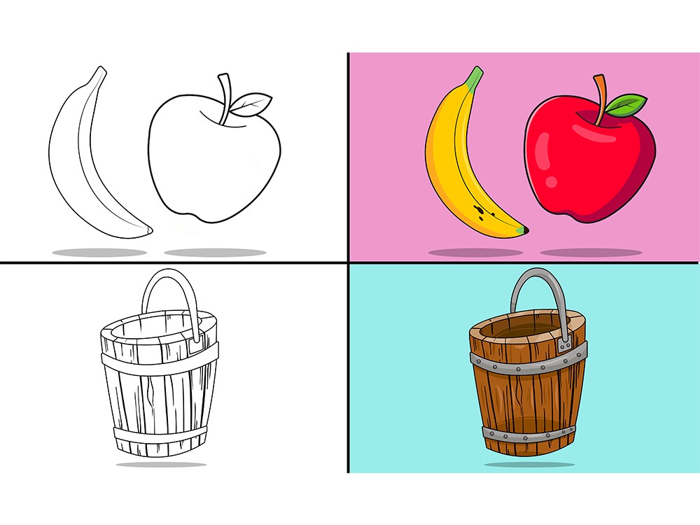 A fantastic cartoon vector illustration clipart of any object or ...