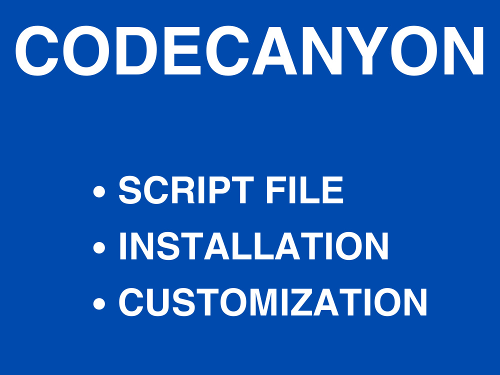 Codecanyon Script Installation and File | Upwork