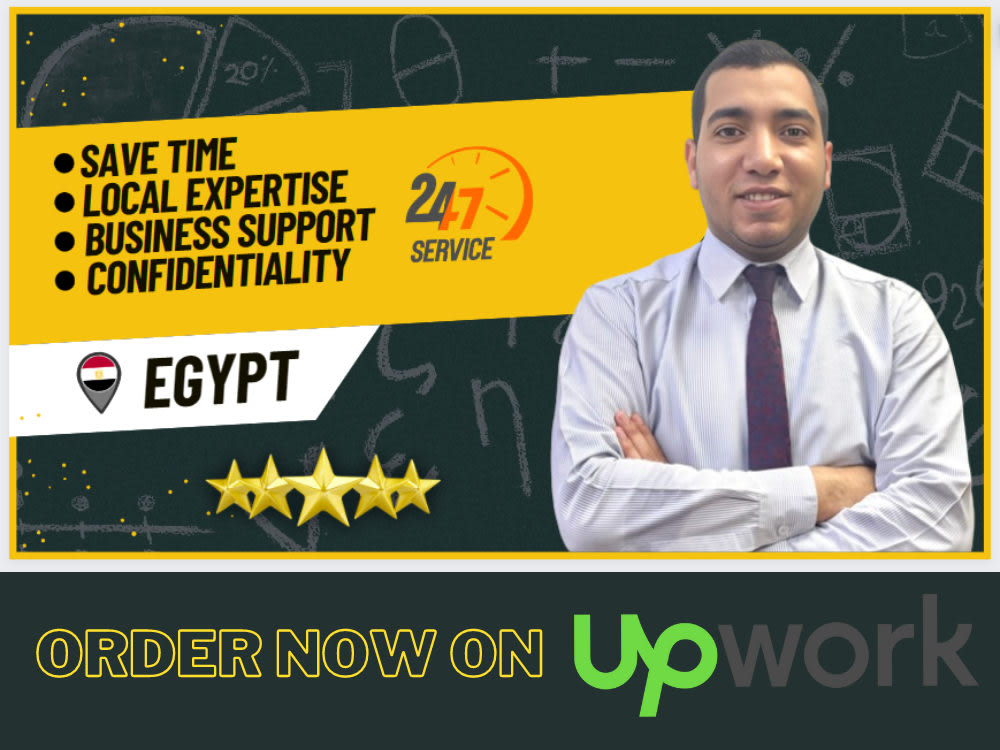 Elite representation in Egypt, as I take care of everything on your behalf | Upwork