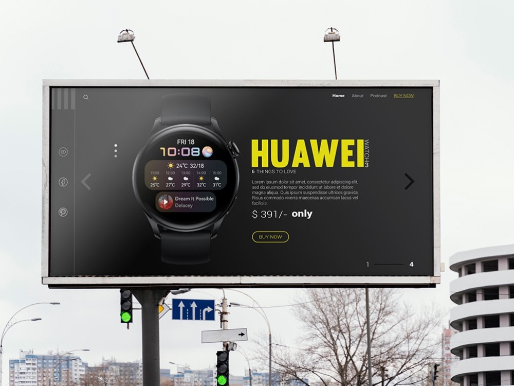 Modern signage design billboard or signboard design | Upwork