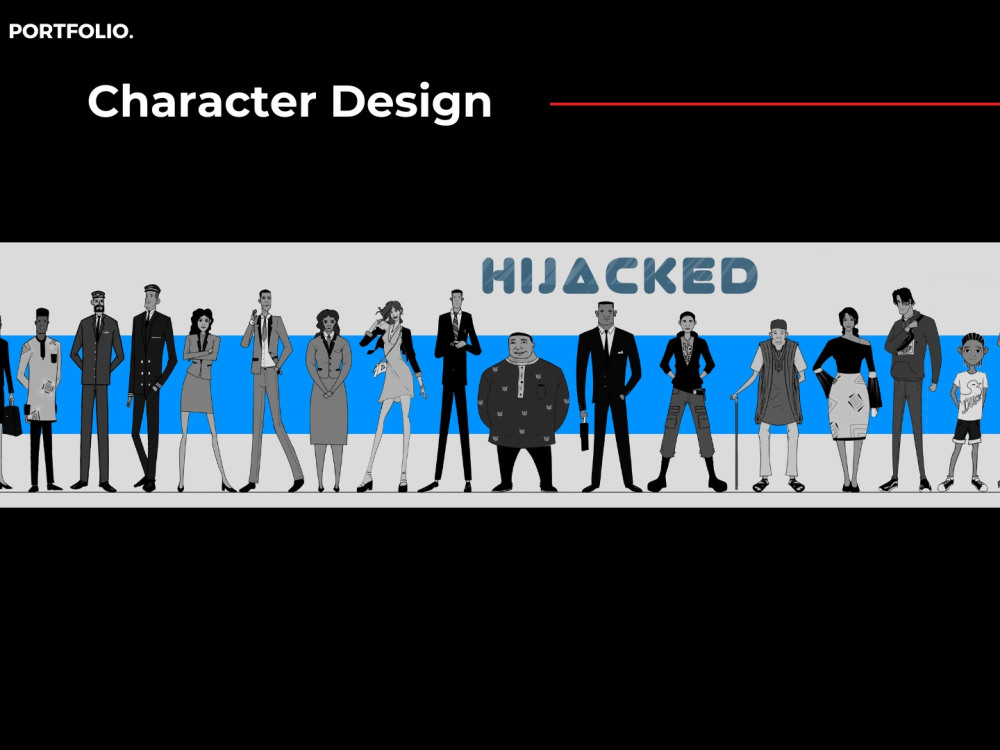 An expertly illustrated character design sheet | Upwork