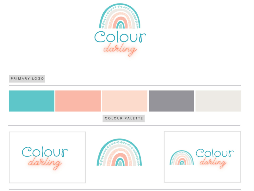 A customized brand kit/logo with 3 different options | Upwork