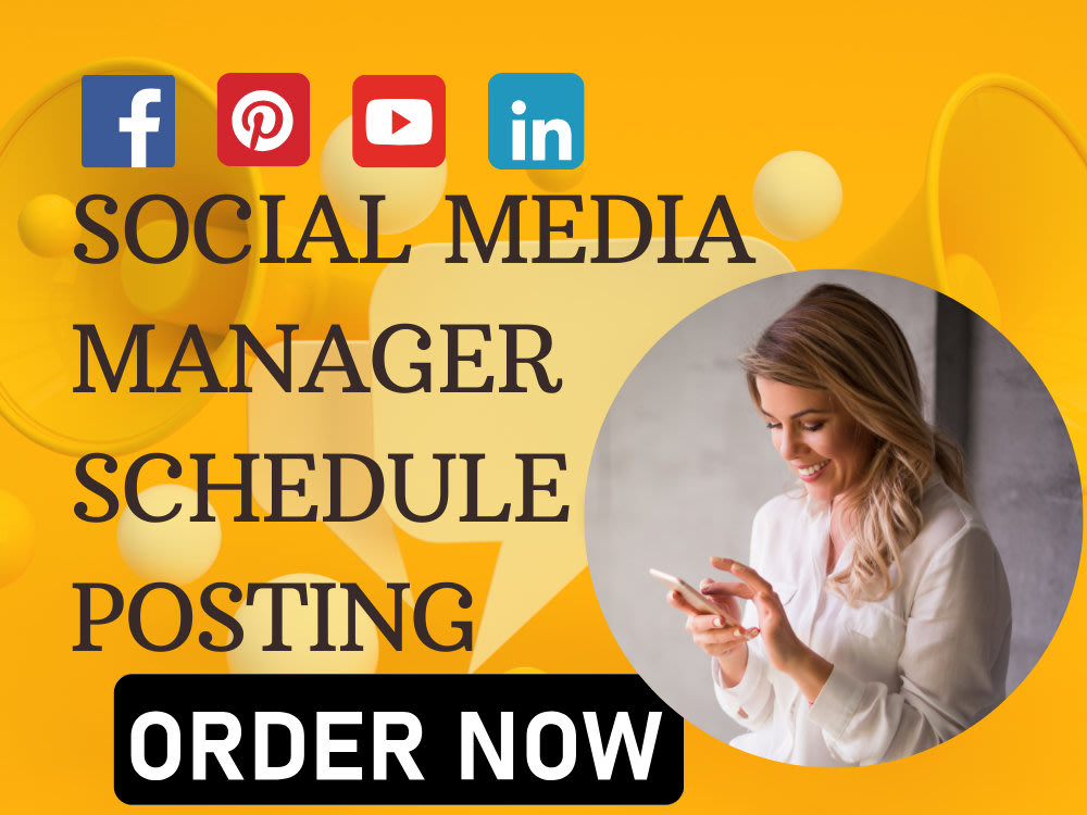 Social media marketing manager, schedule posting via mericool buffer ...