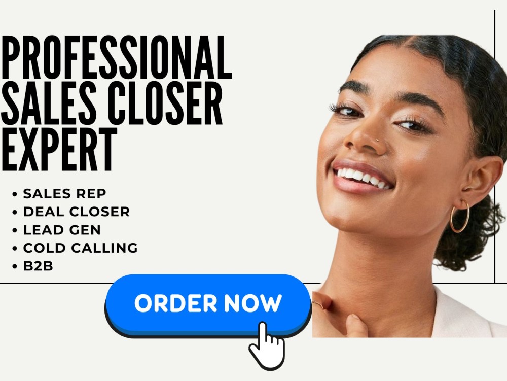 Virtual sale closer, B2B, sales representative, Real estate sales closer | Upwork