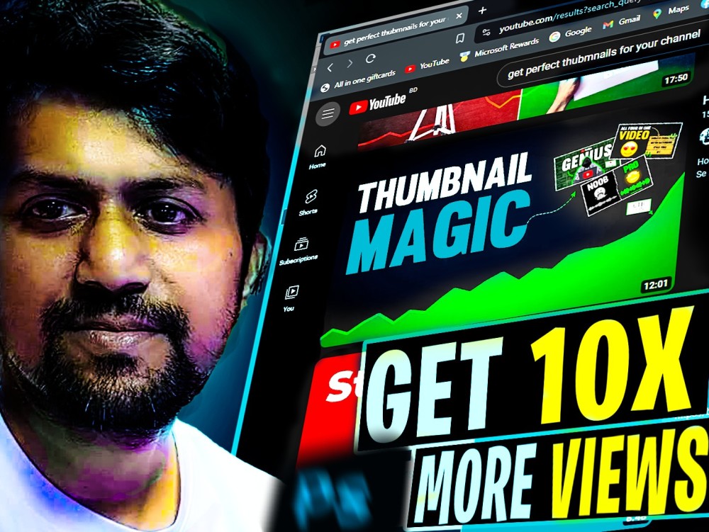 Amazing eye catchy thumbnails that will boost your CTR%. for sure | Upwork