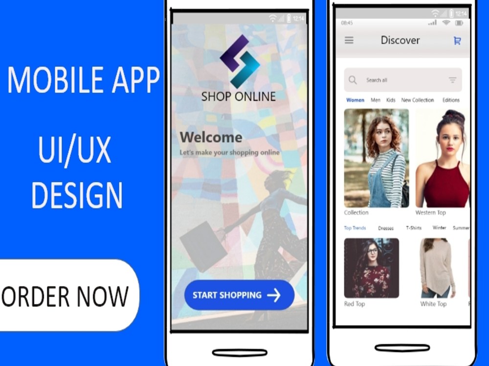 Shop Online Mobile App UI UX Design | Upwork