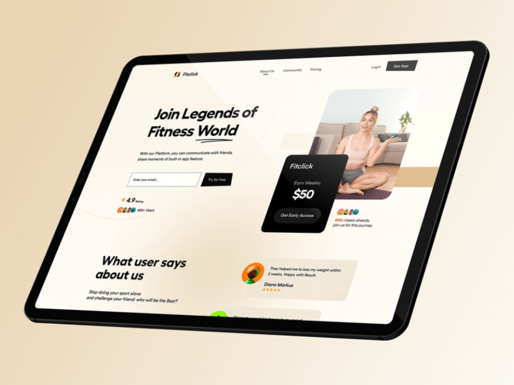 Creative Website and Mobile UI Design, Landing Page Design, UI/UX ...