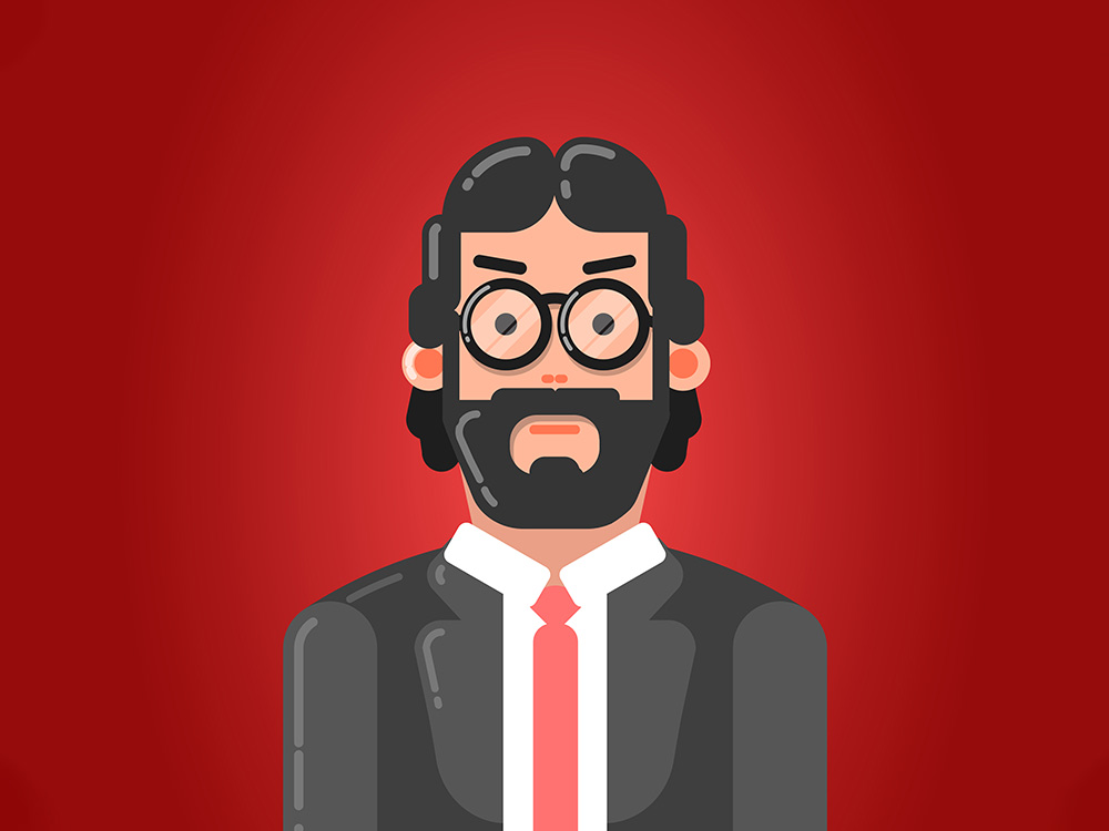 A flat vector and minimal character design illustration, vector ...