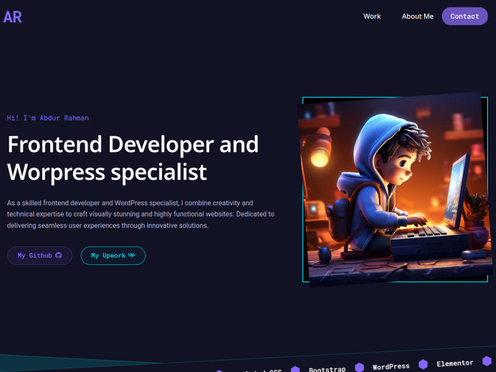Responsive, Visually Stunning and Attractive Portfolio website on ...