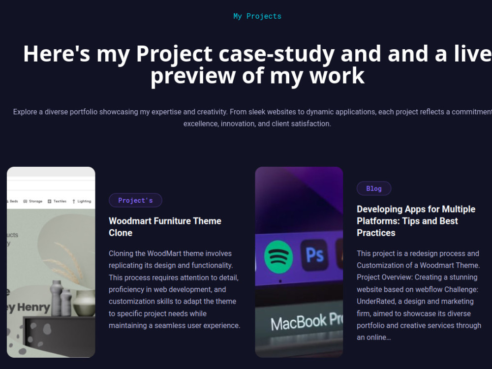 Responsive, Visually Stunning and Attractive Portfolio website on ...
