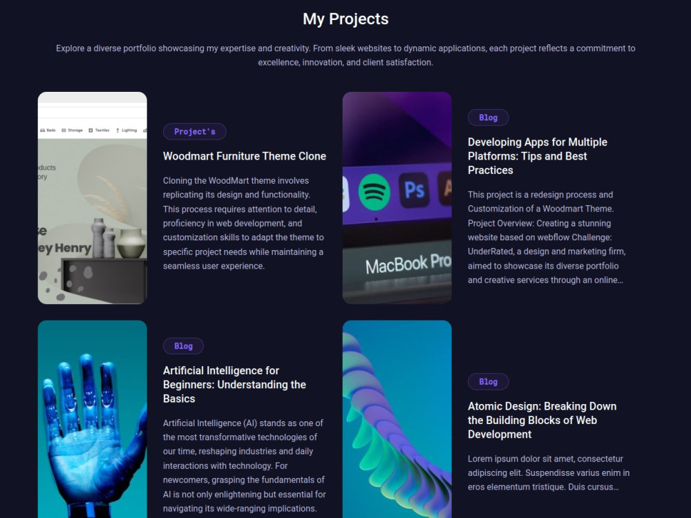 Responsive, Visually Stunning and Attractive Portfolio website on ...