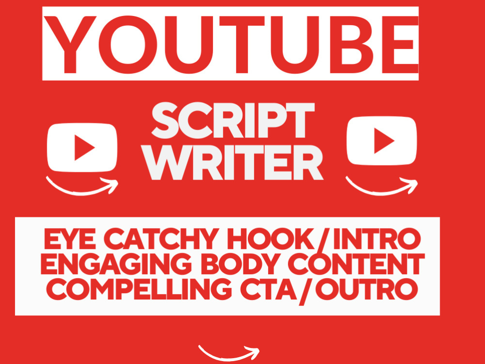 Engaging YouTube Script Writing for your Video from YouTube Script Writer | Upwork