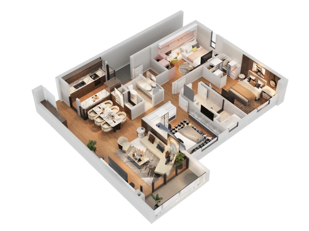 High-quality 3D floor plan renderings | Upwork
