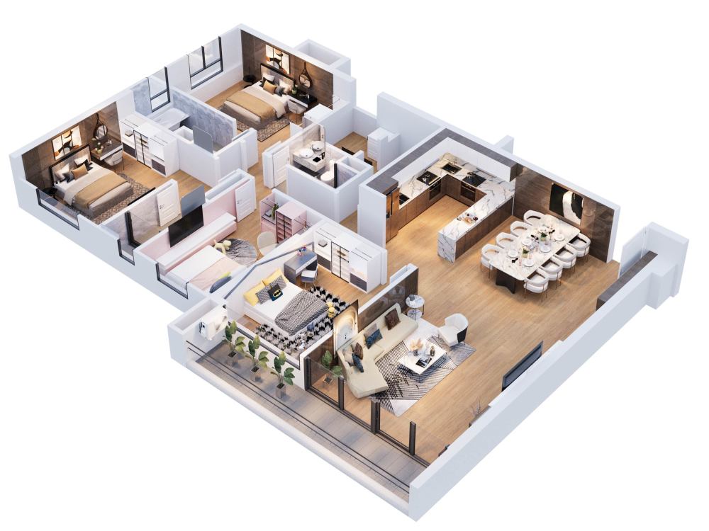 High-quality 3D floor plan renderings | Upwork