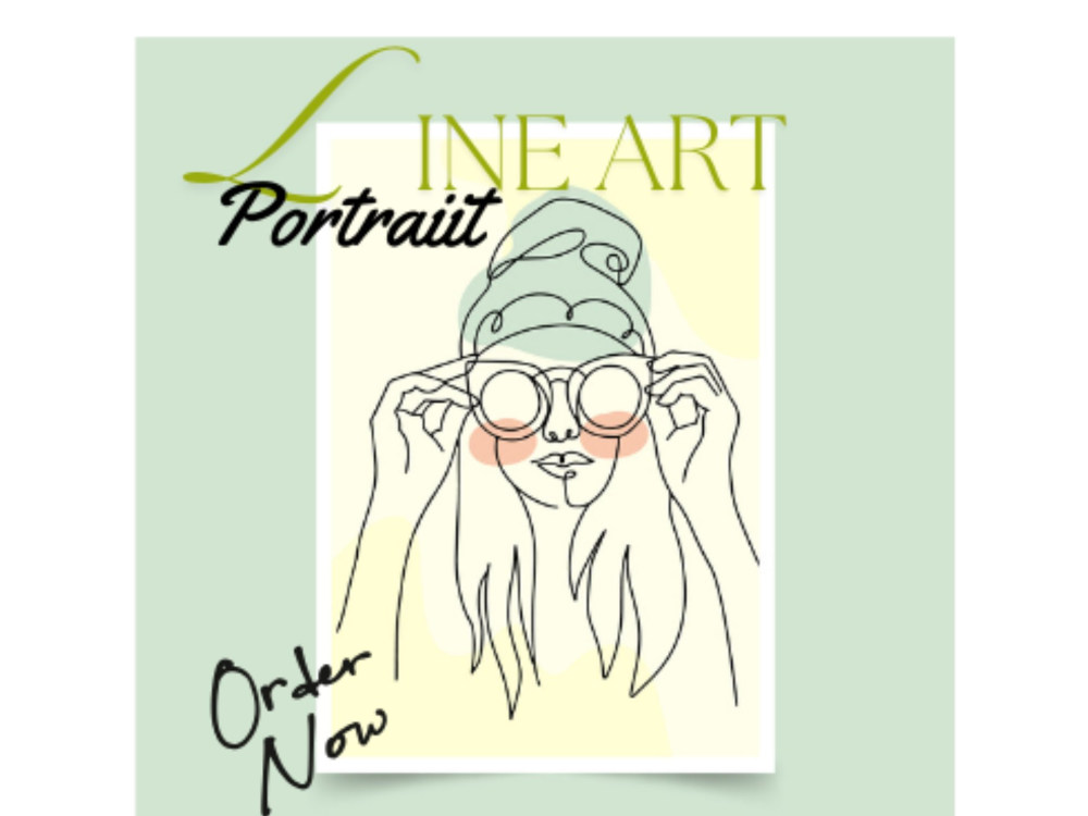 A custom clean line art illustration! | Upwork