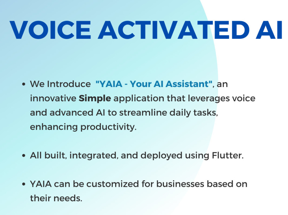 A personalized voice activated AI Chat Bot | Upwork