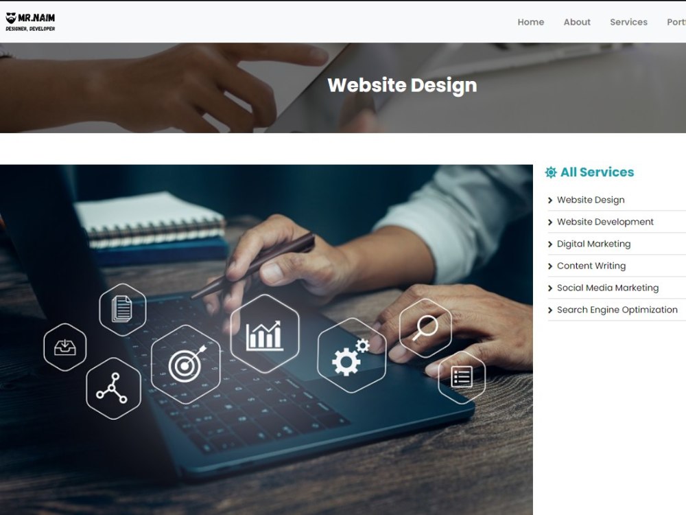 Fully responsive and dynamically customizable portfolio website | Upwork
