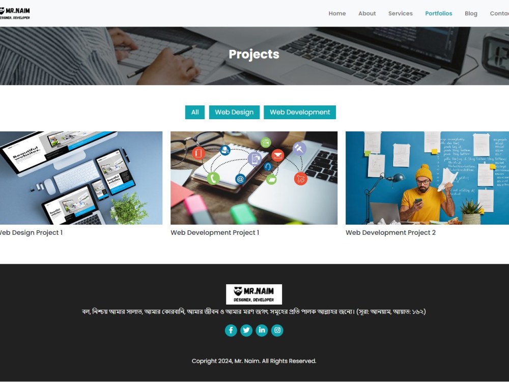 Fully responsive and dynamically customizable portfolio website | Upwork