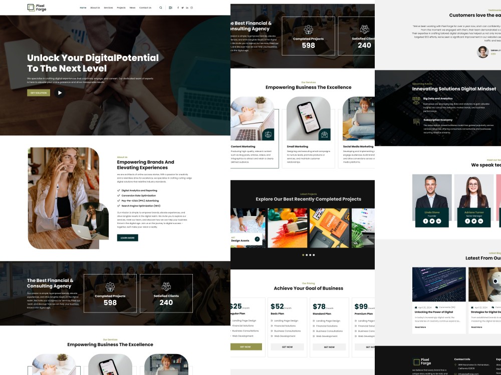 A custom WordPress website theme designed and developed by me | Upwork