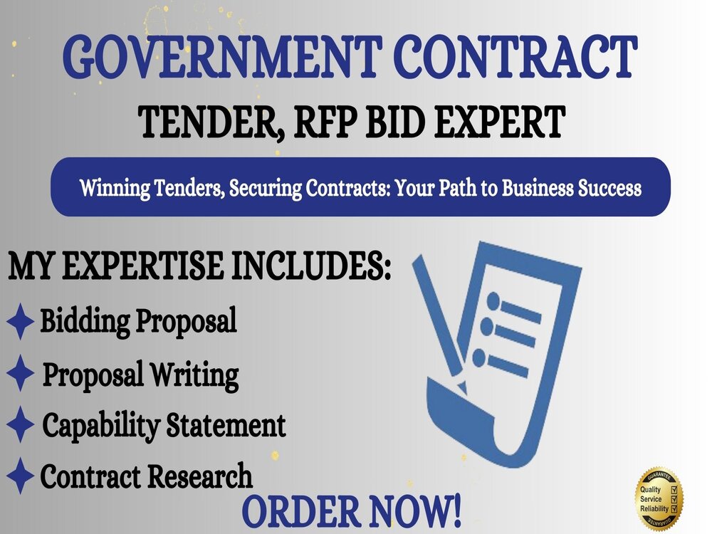 Government Contract, Successful Bid Proposal, RFP, RFQ, For Tender | Upwork