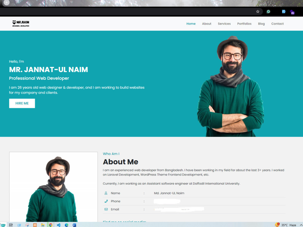 Fully responsive and dynamically customizable portfolio website | Upwork