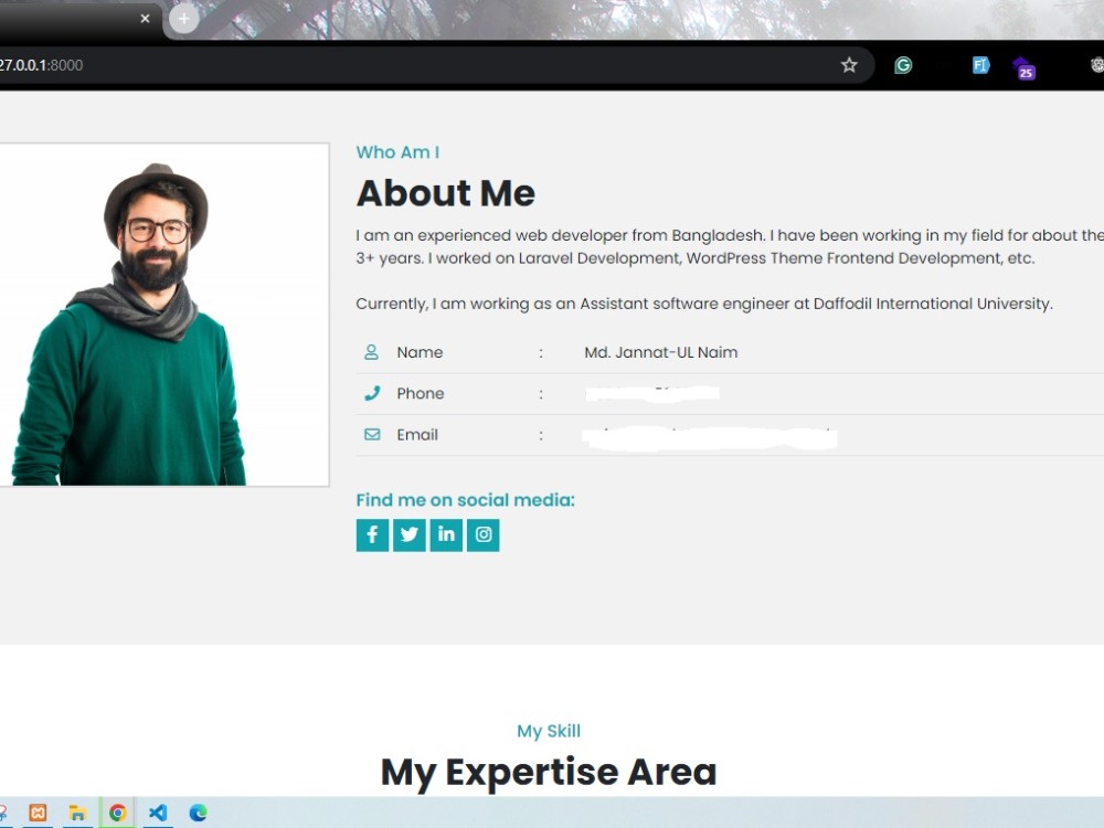 Fully responsive and dynamically customizable portfolio website | Upwork