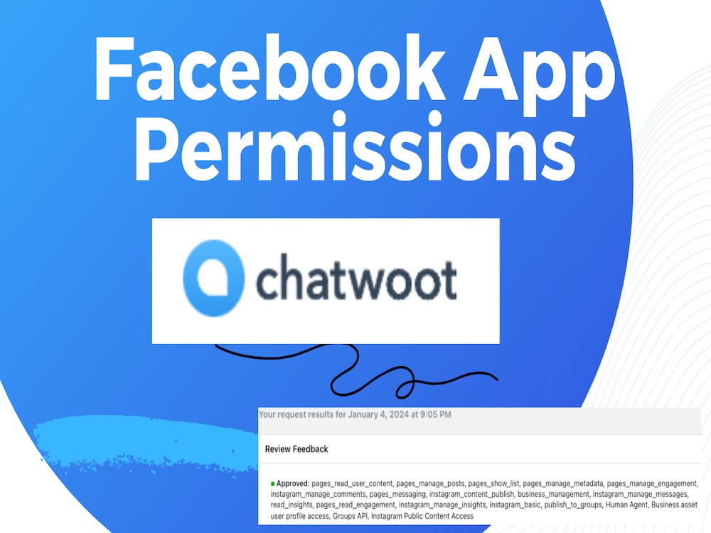 Facebook, instagram app permissions for chatwoot | Upwork