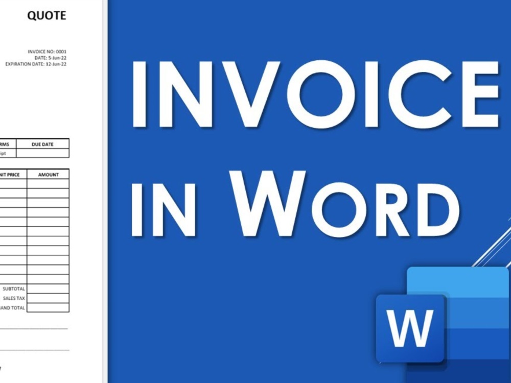 A customized invoice with your company logo. | Upwork