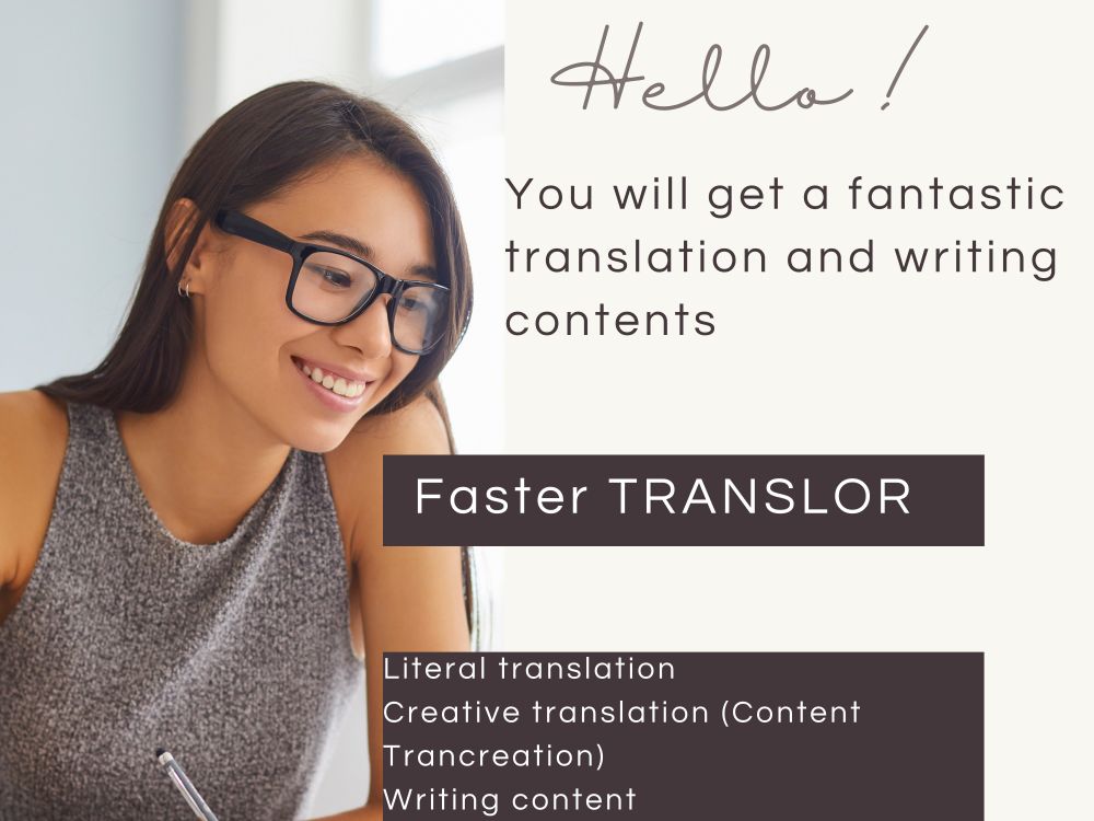 A fantastic translation and content-writing service. | Upwork