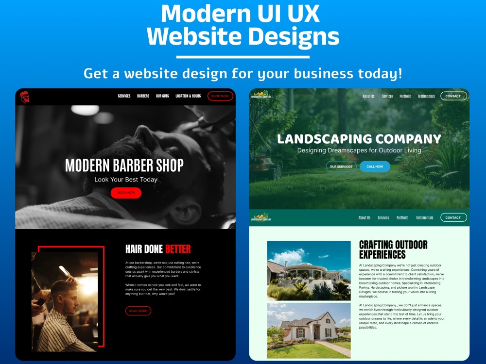 A modern figma UI UX website design | Upwork