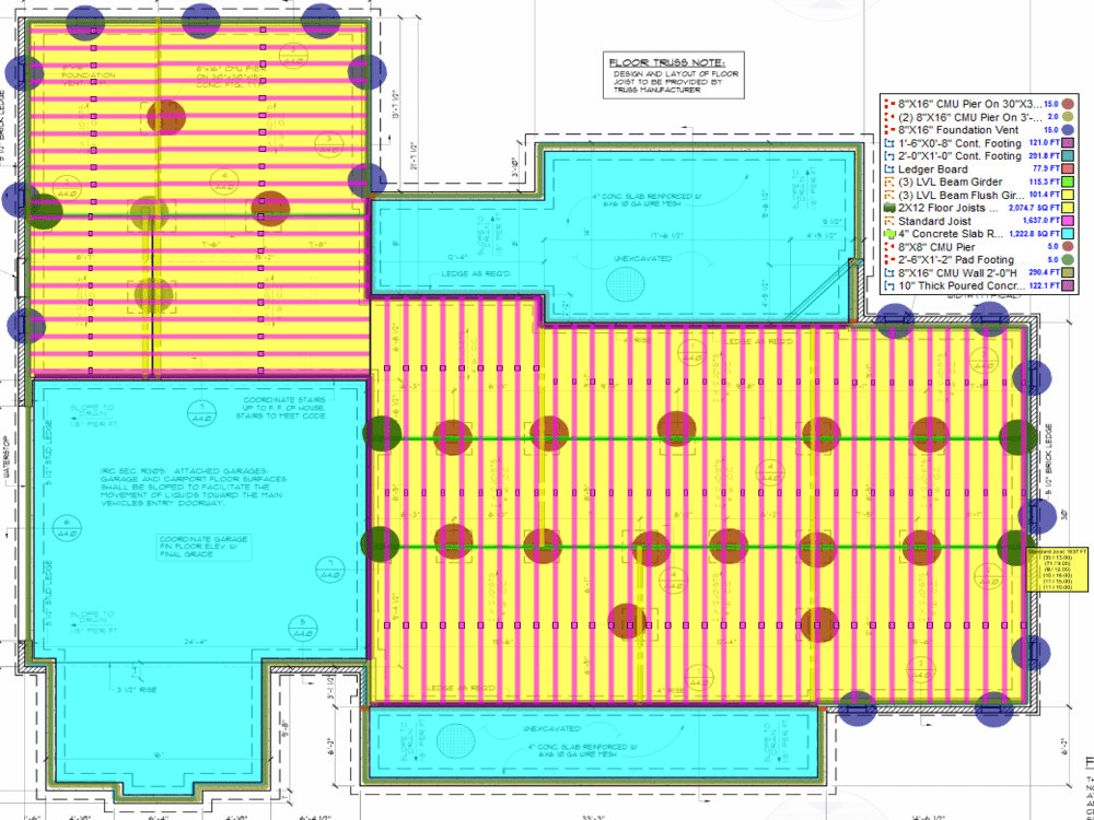 Detailed lumber structural take-off, Wood framing take-off | Plan swift ...