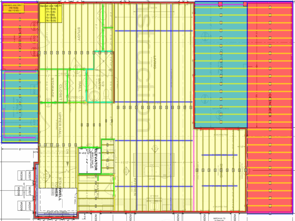 Detailed lumber structural take-off, Wood framing take-off | Plan swift ...