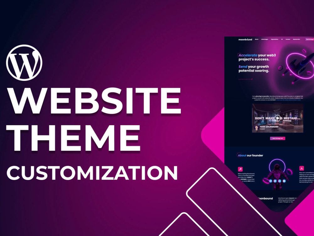 WordPress Website Theme Customization to match your need. | Upwork