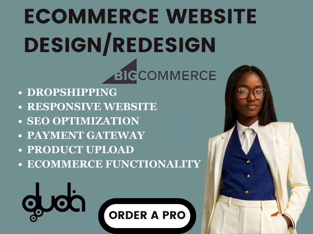 Duda design Bigcommerce duda redesign design dropshipping website redesign | Upwork
