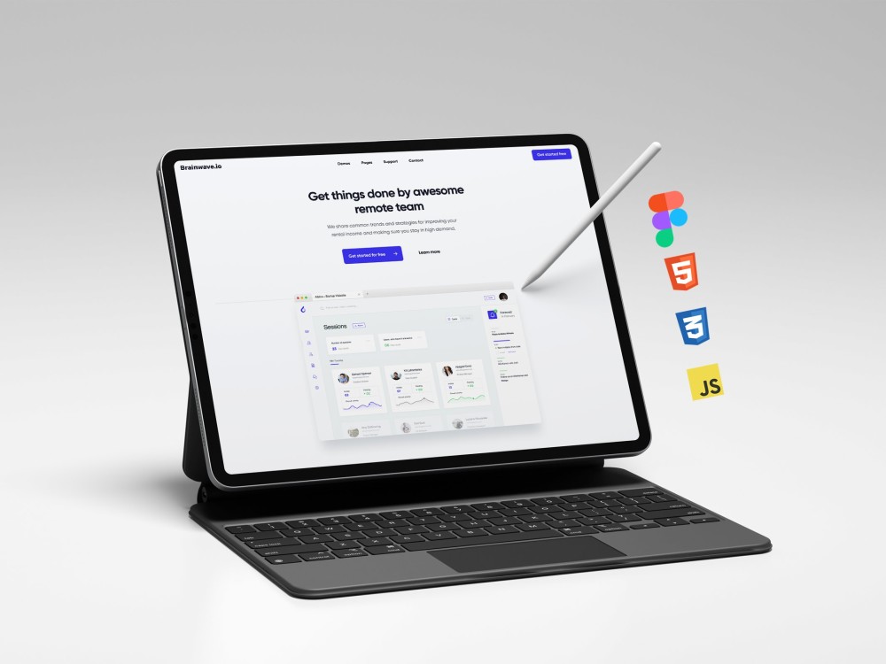 Figma design to HTML, CSS and JS integration | Upwork