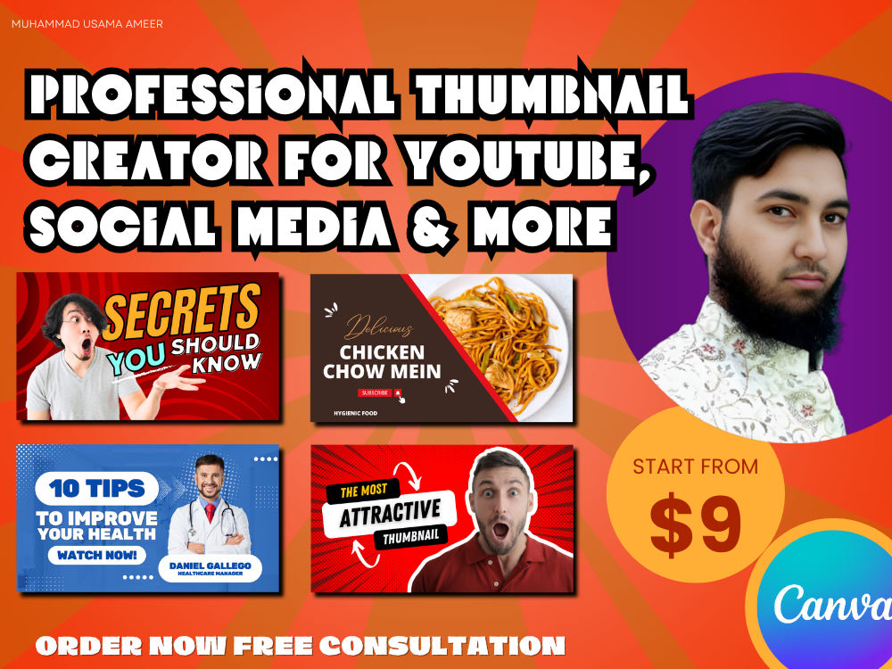 Thumbnail Creator | Thumbnail Maker | Thumbnail templates | Upwork