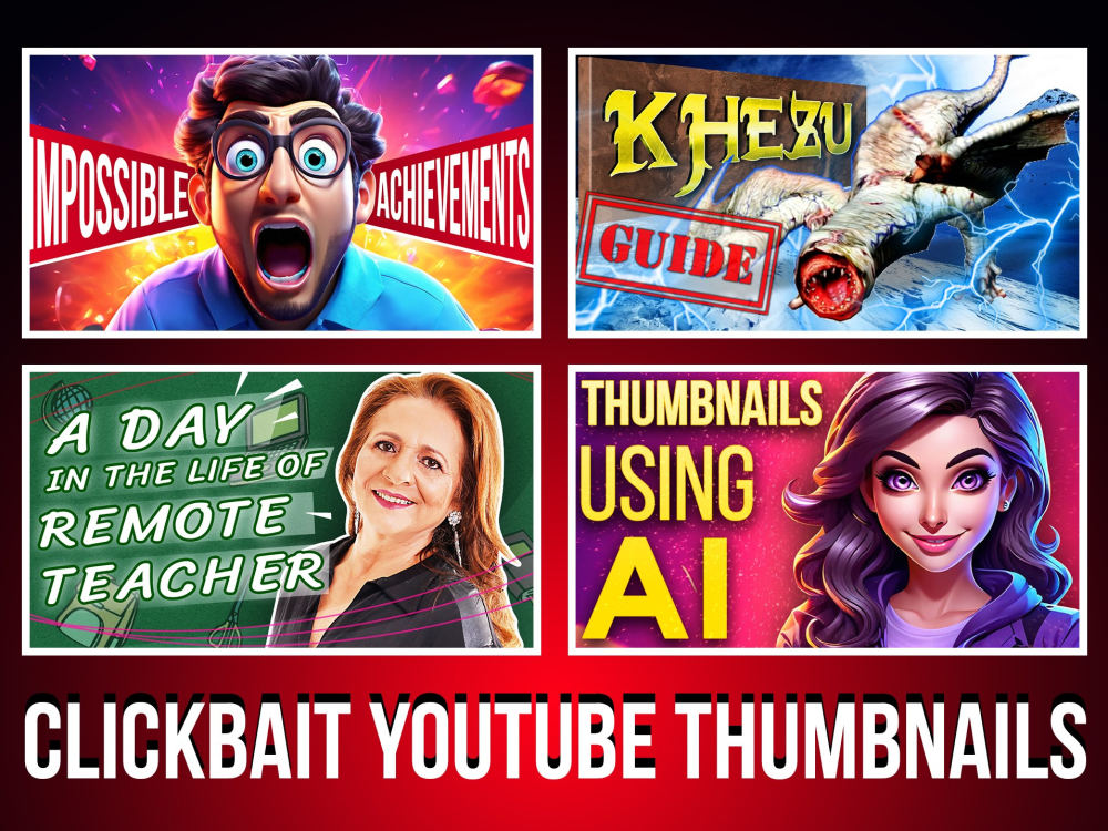 Clickbait Thumbnail For Your Video Upwork