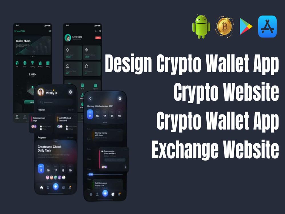 Wallet app crypto wallet app website wallet exchange blockchain trading ...