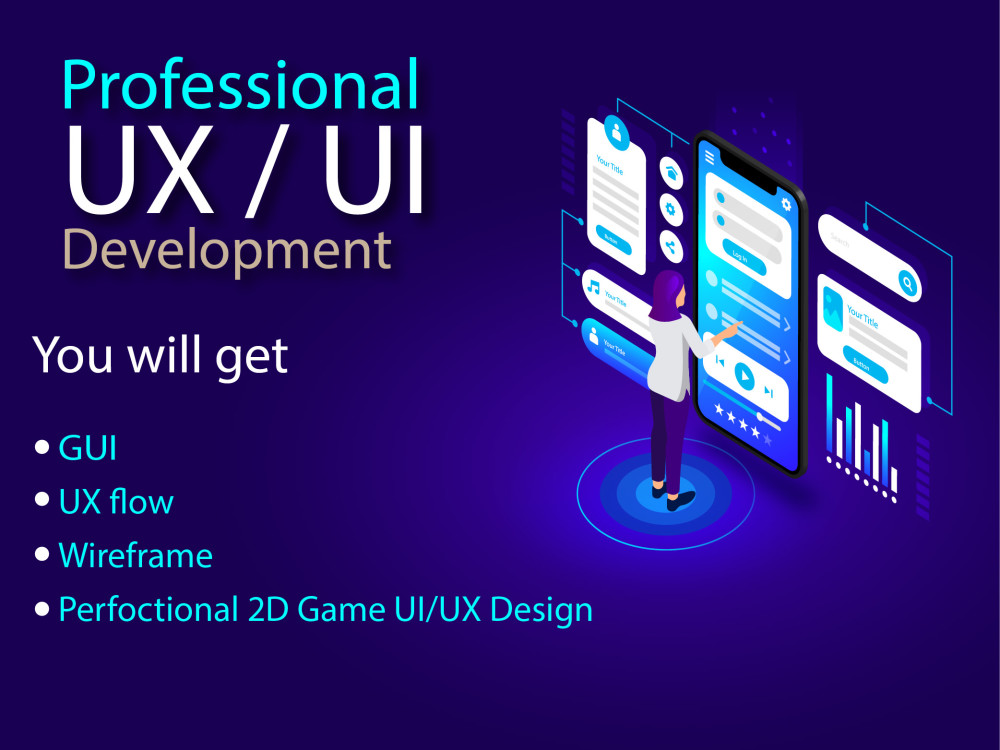 Perfoctional 2D Game UI/UX Designe | wireframe | GUI | UX flow | Upwork