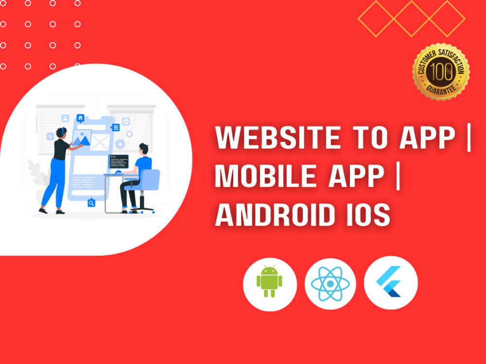 Website To App Mobile App Android Ios React Native Flutter Upwork