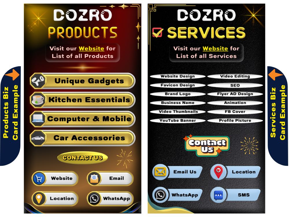 Clickable Business Card Digital Virtual Visiting Card with Links | Upwork