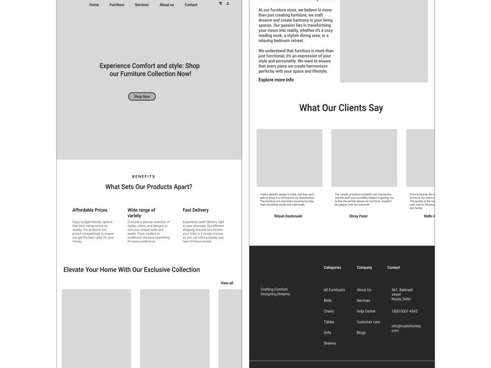 Low fidelity wireframes for Mobile apps and Websites. | Upwork
