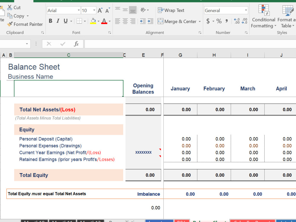 Excel Accounting Templates for Capturing Data, Analyze it and make ...