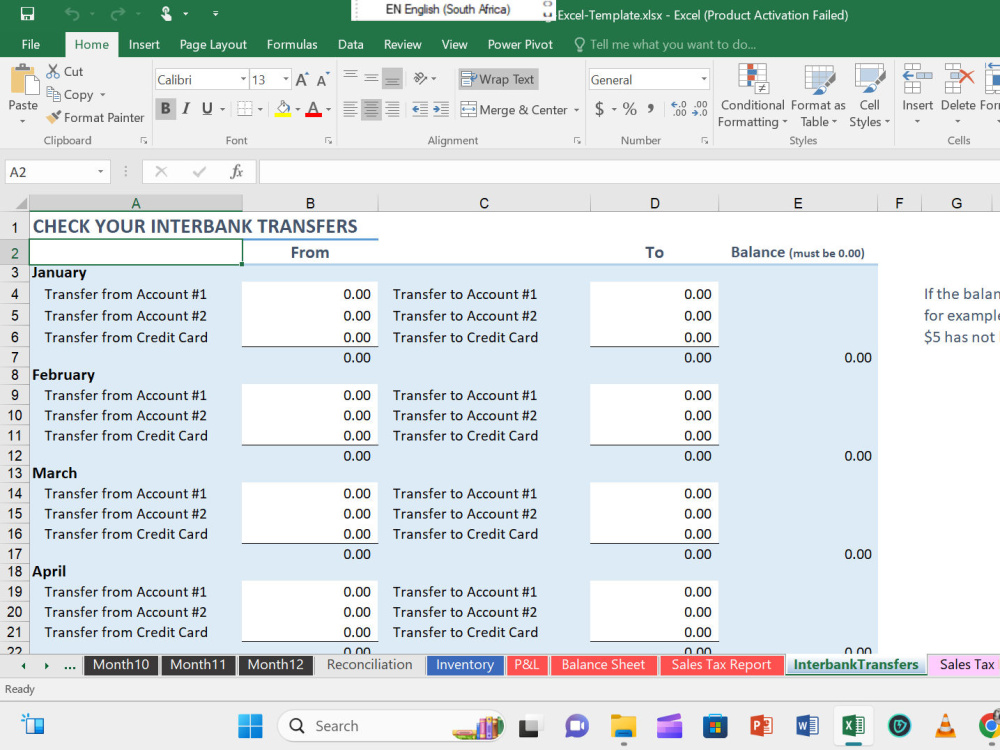 Excel Accounting Templates for Capturing Data, Analyze it and make ...