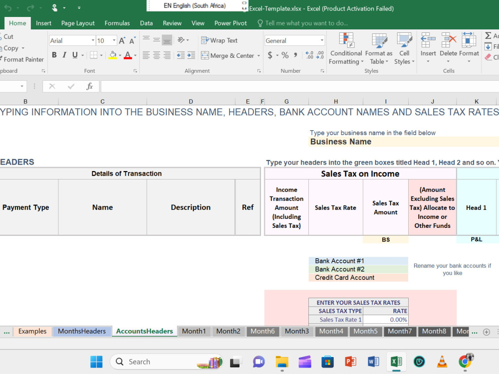 Excel Accounting Templates for Capturing Data, Analyze it and make ...